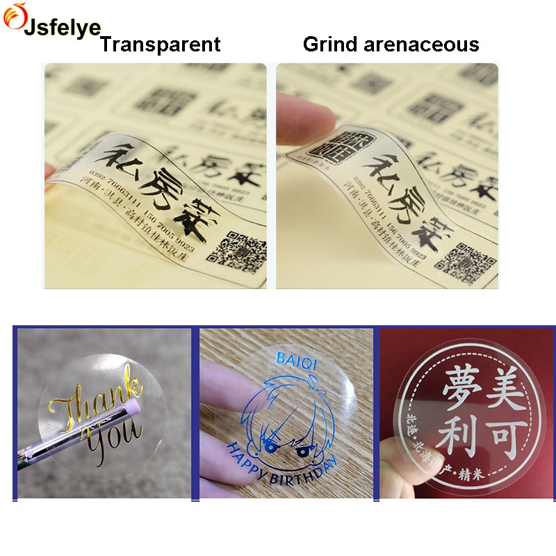 1.5 Inch Adhesive Labels Roll Black Ink Love Heart Clear Wafer Thank ...