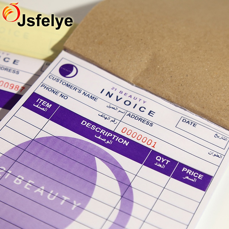A4/A5/A6 invoice book printing 50-65g duplicate triplicate carbonless ...
