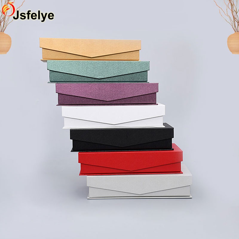 Custom hard cardboard Luxury paper packaging magnetic closure clamshell ...