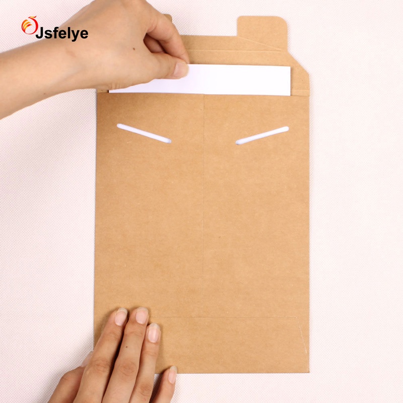 Kraft Paper Rigid Photo Mailers Tab Locking Stay Flats Document Bag ...
