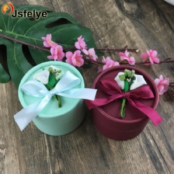 Custom Wedding Candy Jewelry packing Round Cylinder Boxes